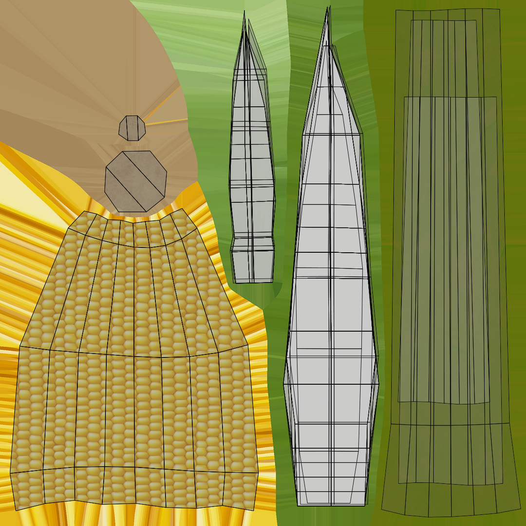 Corn stalk 3D model - TurboSquid 1677314