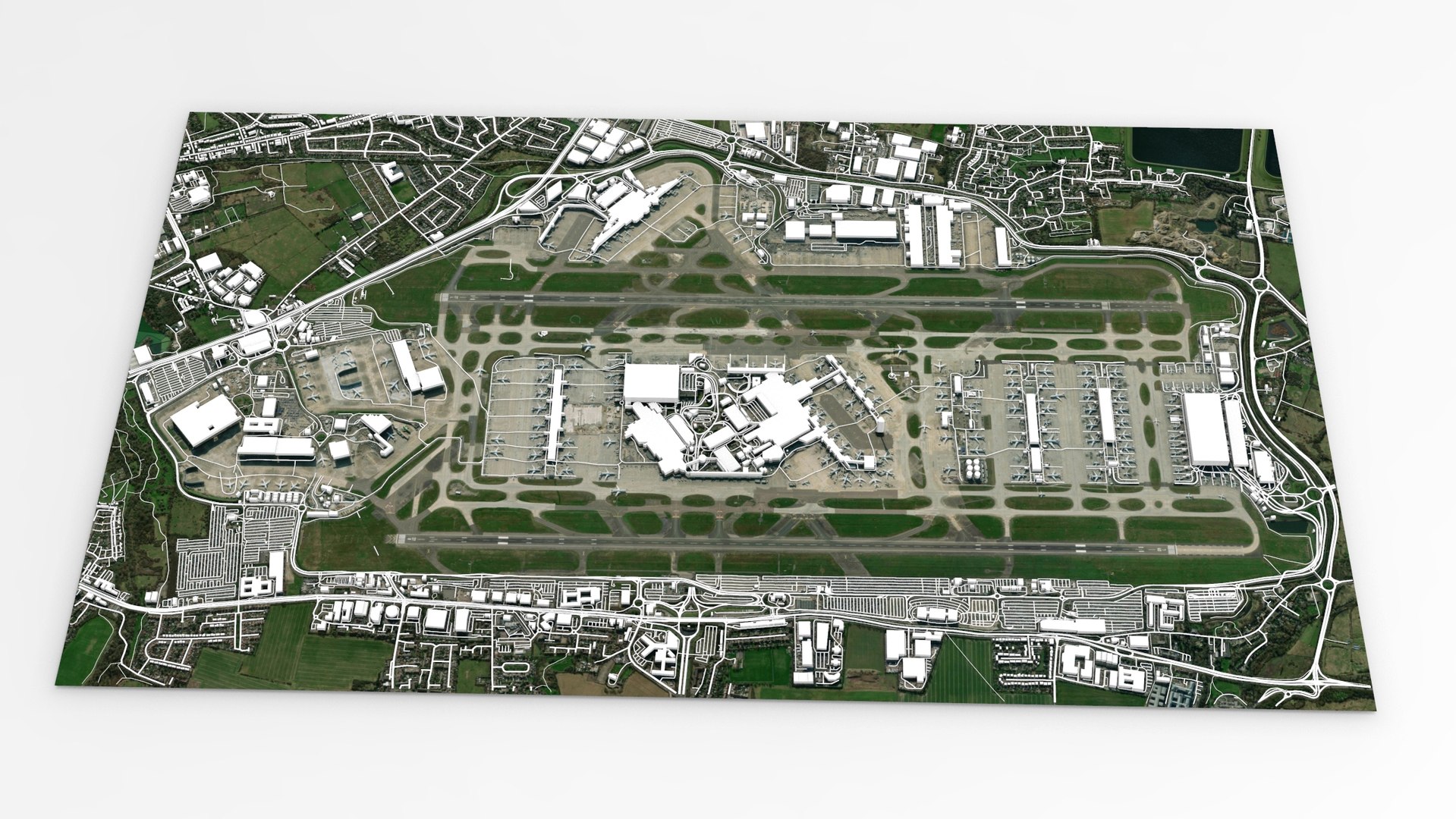 3D London Heathrow Airport Model - TurboSquid 2011490