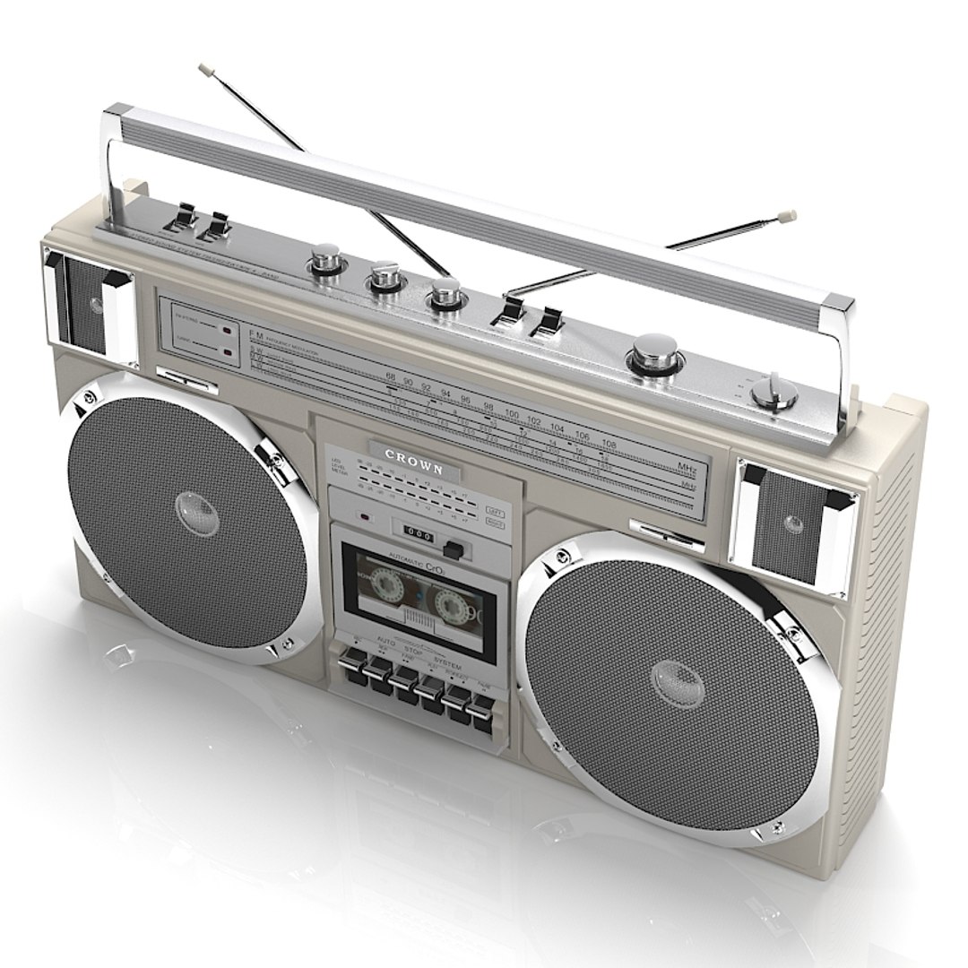 3dsmax Crown Csc-950l Boombox