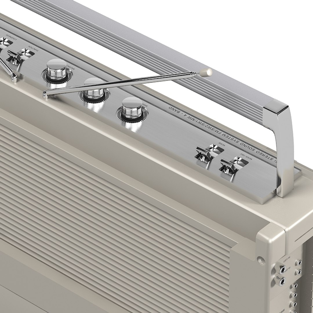 3dsmax Crown Csc-950l Boombox