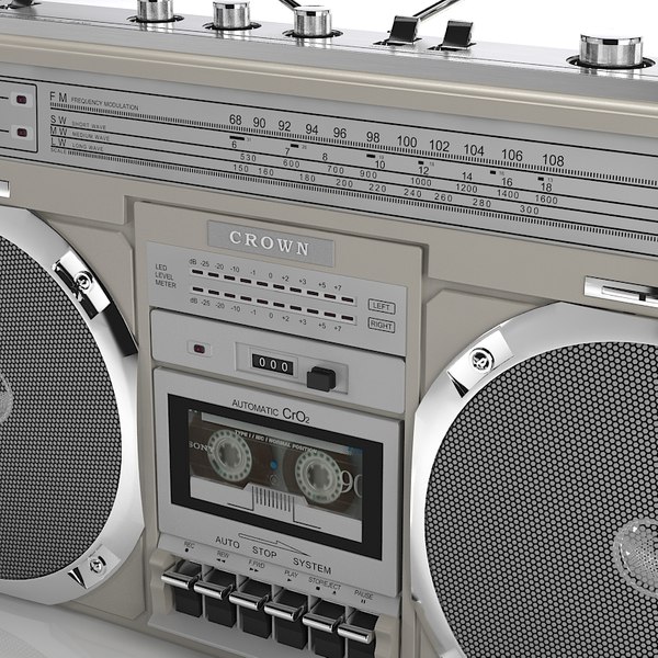 3dsmax crown csc-950l boombox