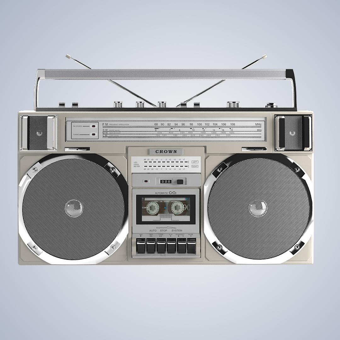 3dsmax crown csc-950l boombox