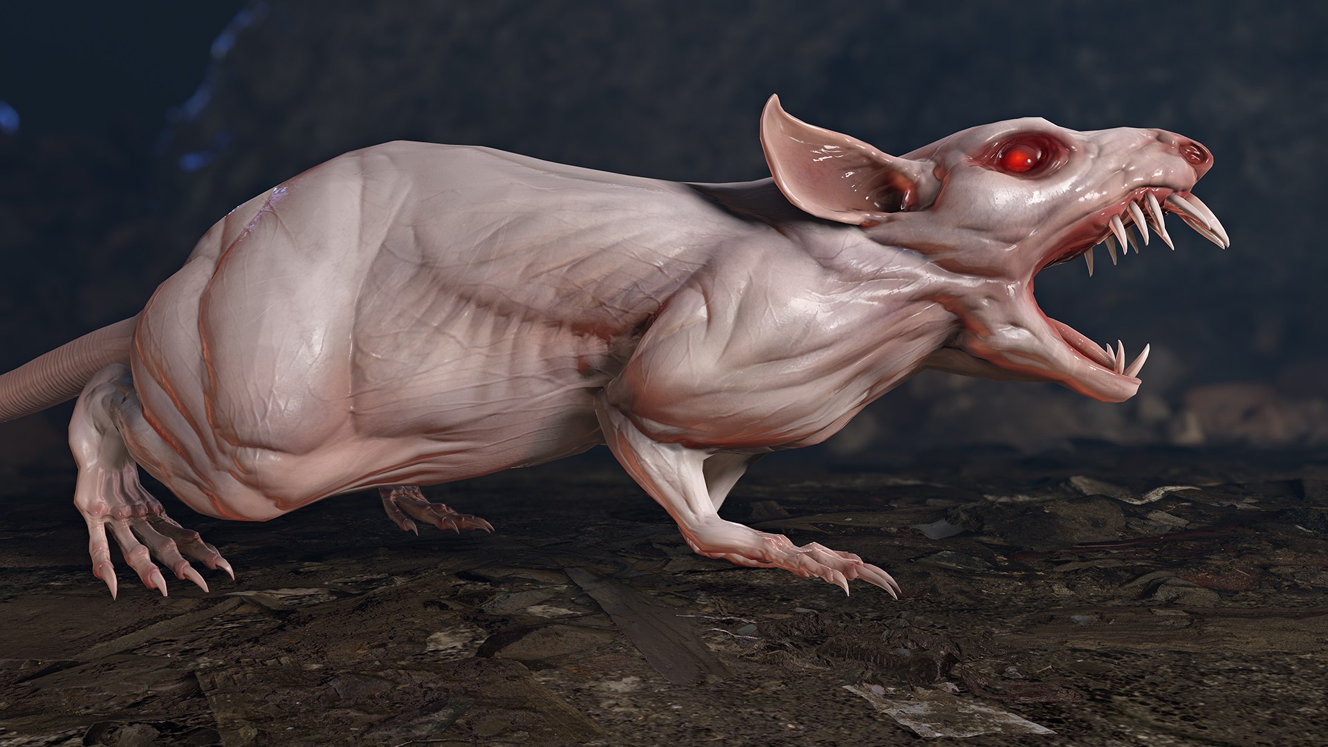 Mutant Rat Animations Model - TurboSquid 1400836