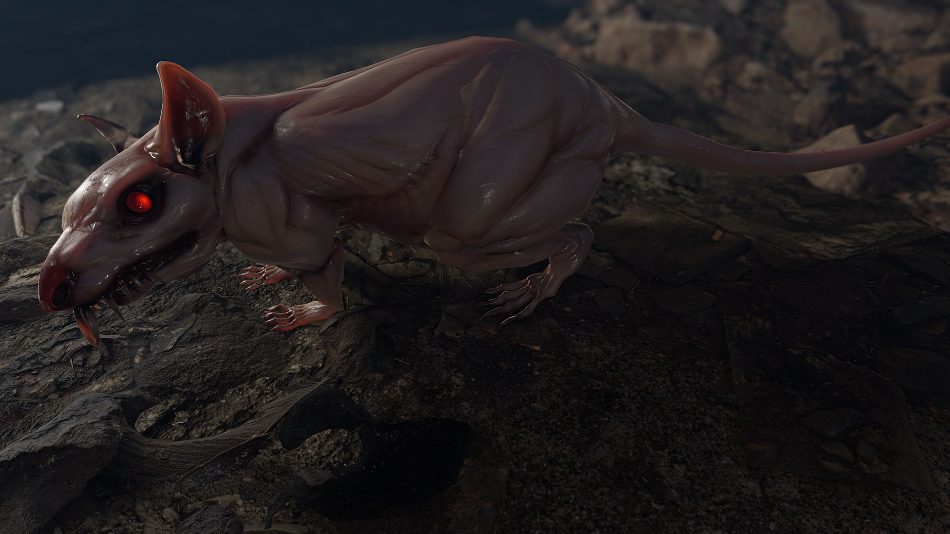 Mutant Rat Animations Model - TurboSquid 1400836