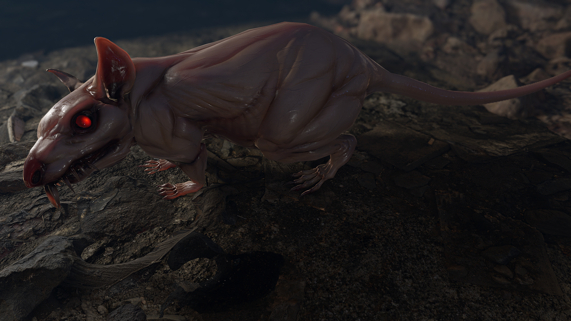 modelo 3d Rata mutante - TurboSquid 1400836