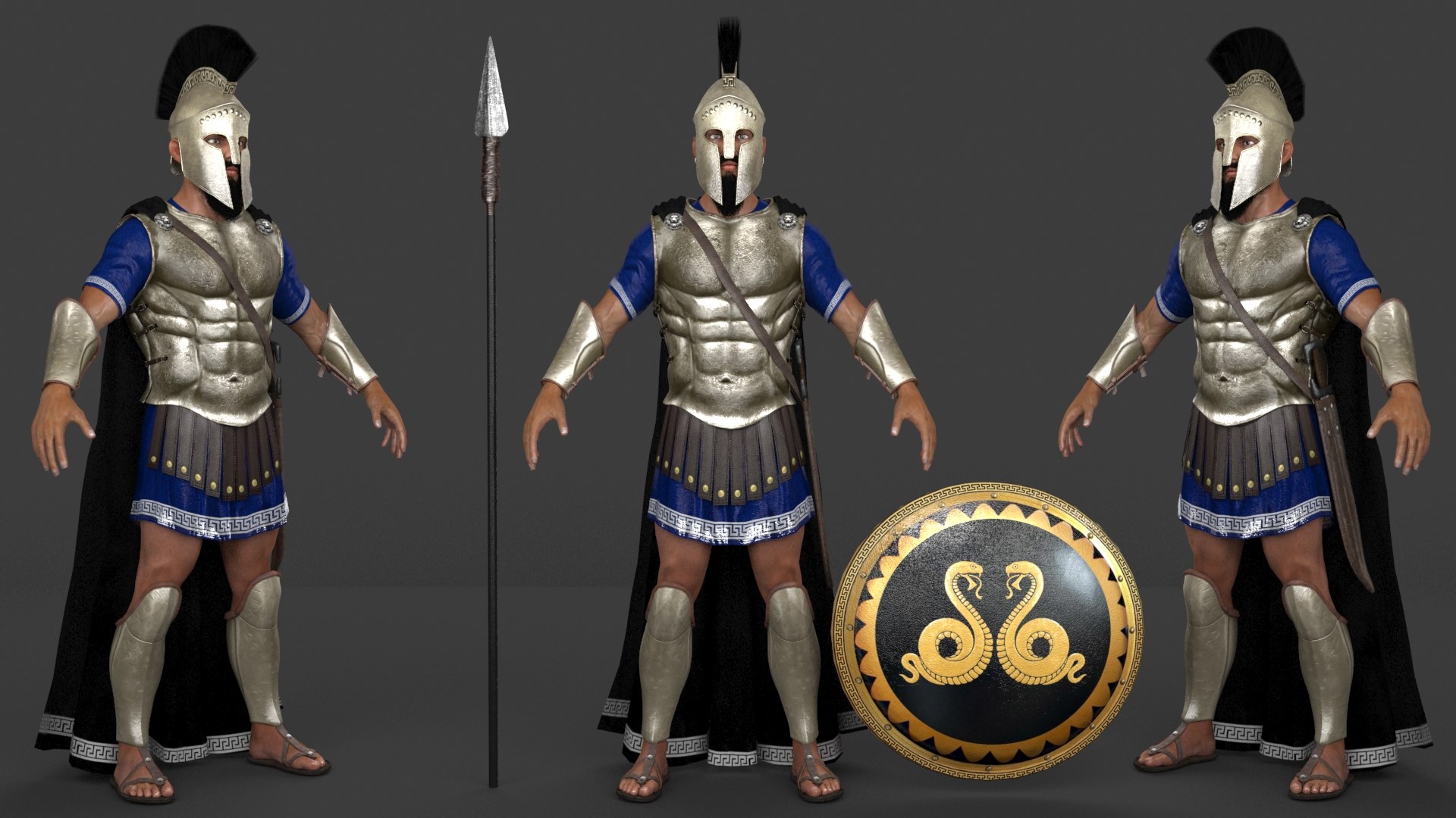 3D Hoplites V1 Model - TurboSquid 1812494