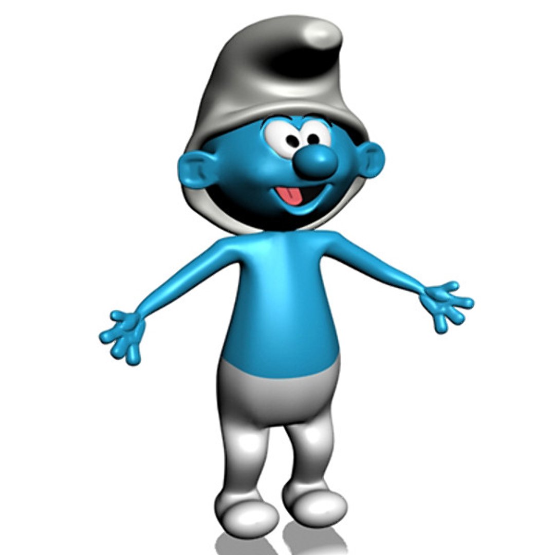 smurf schtroumpf 3d max