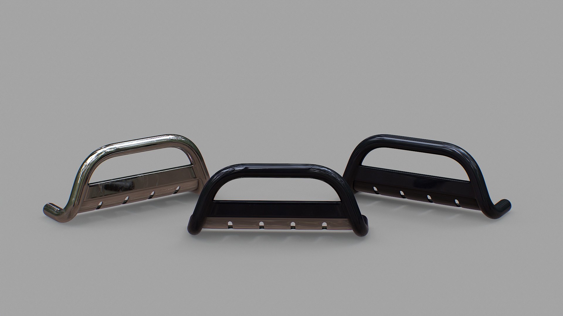Nudge Bar Set 3D - TurboSquid 2070204