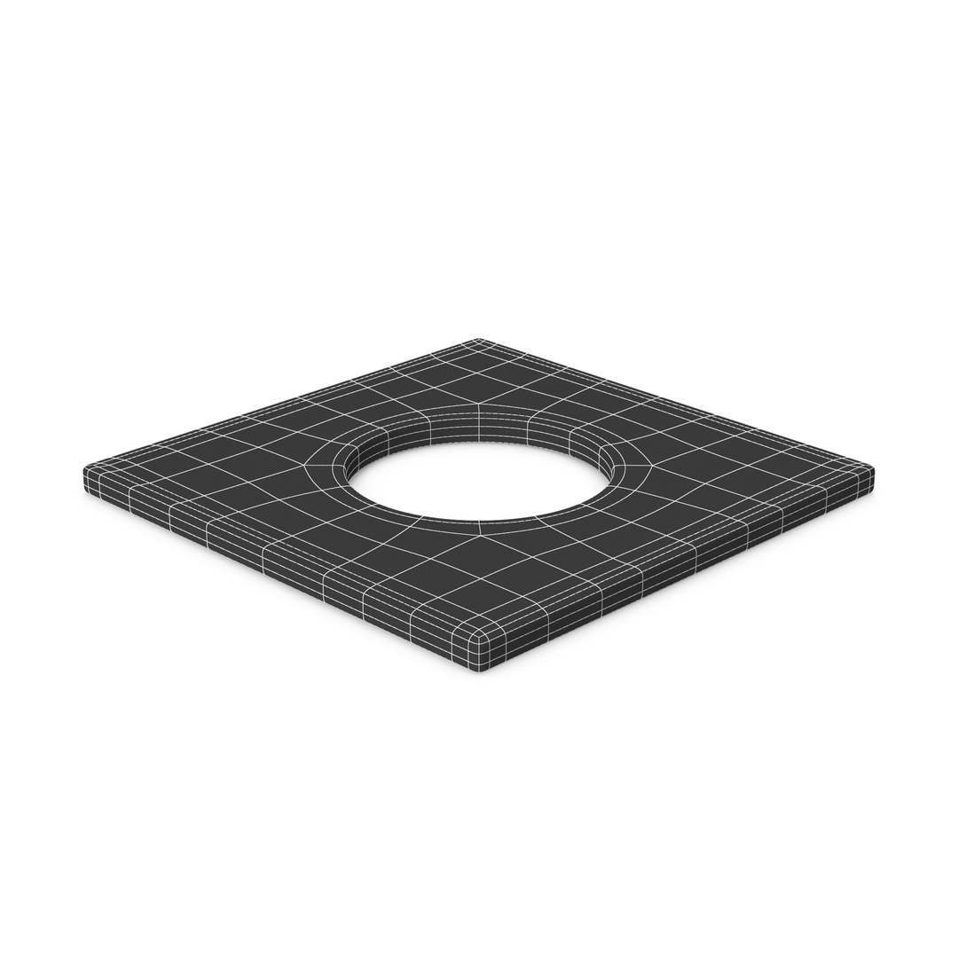 Square Washer 3D model - TurboSquid 1903696