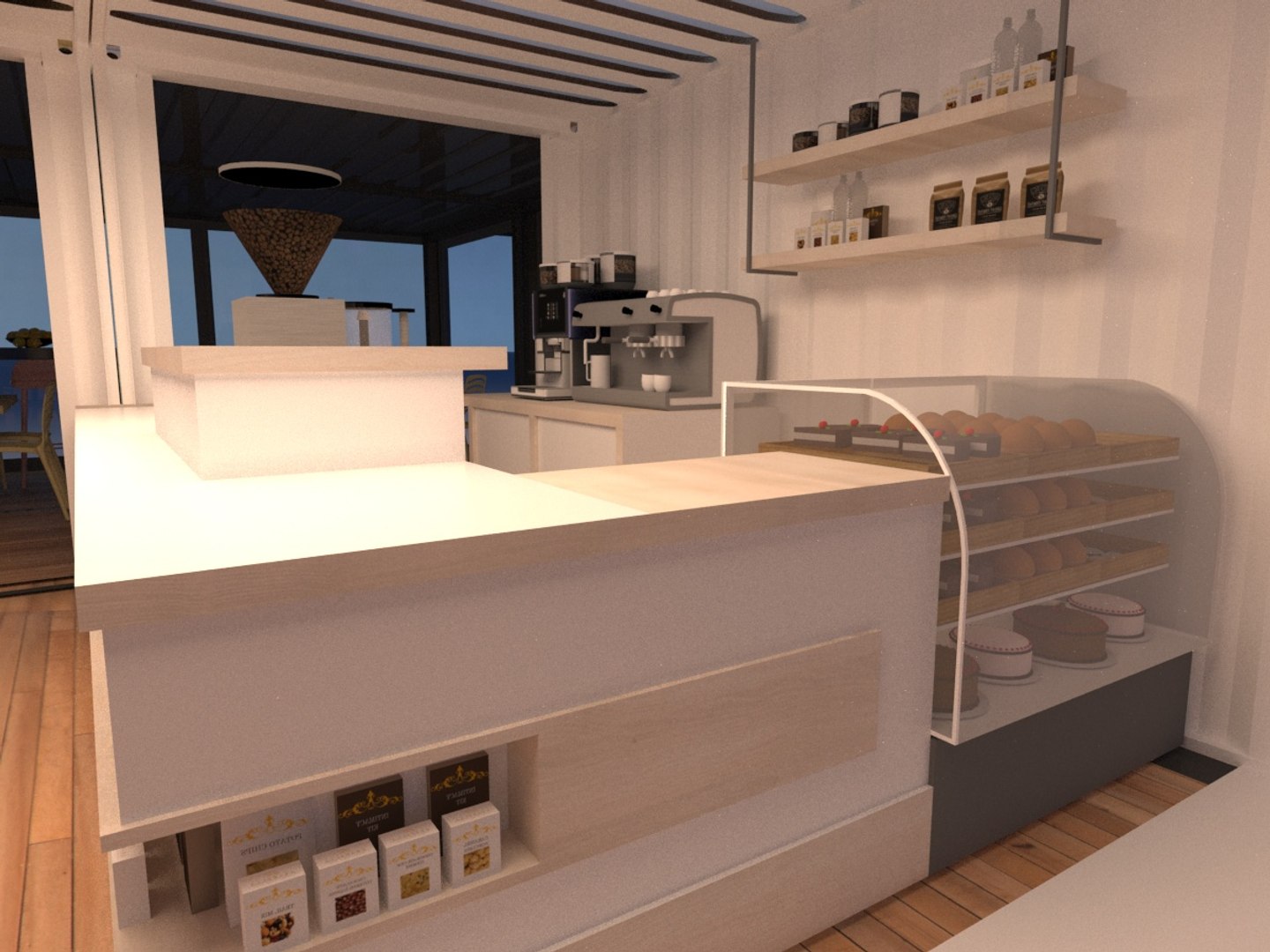 Container Cafe 3D Model - TurboSquid 2113456
