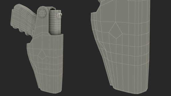 Gun tactical belt holster 3D model - TurboSquid 1476128