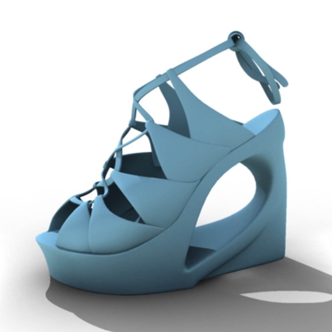 3d model female shoes