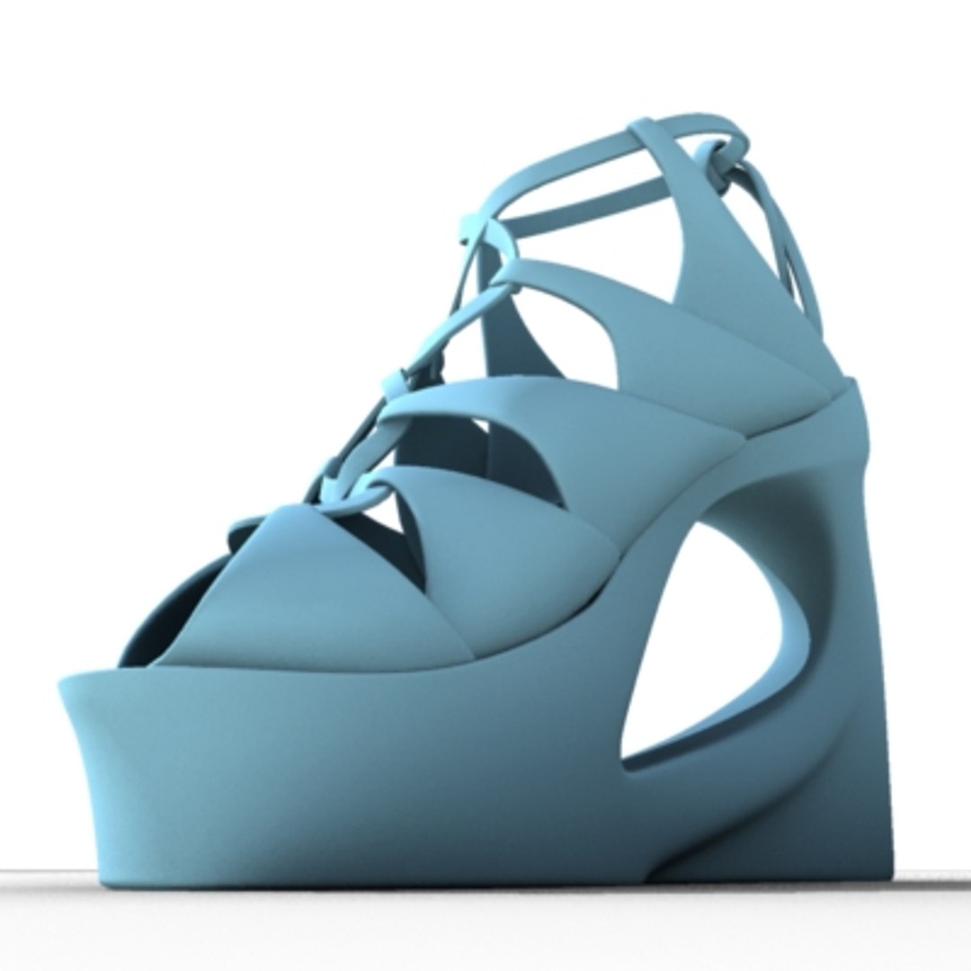 3d model female shoes