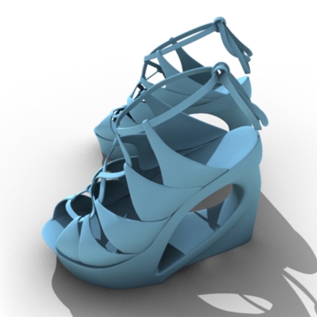 3d model female shoes