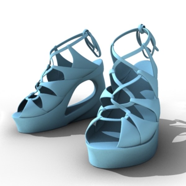 3d model female shoes