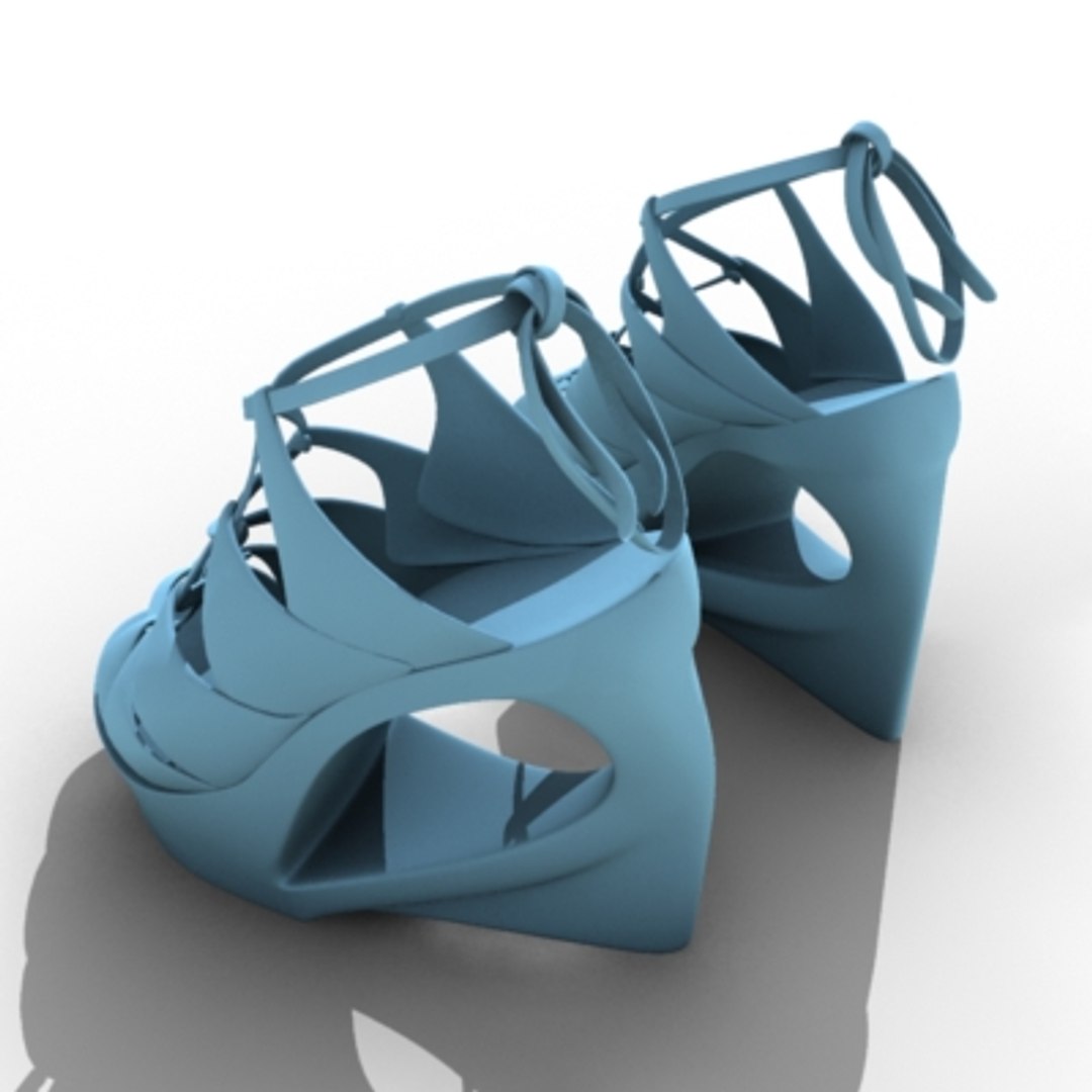 3d model female shoes