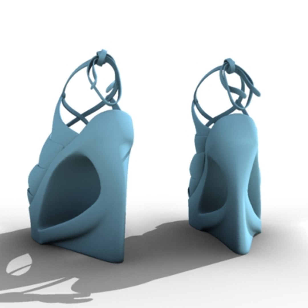 3d model female shoes