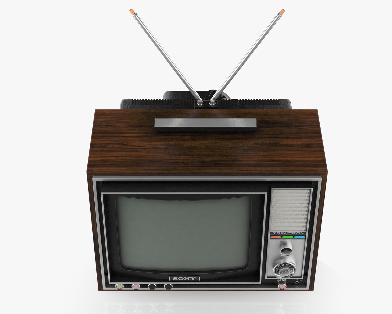 Old Tv Sony Trinitron 3D Model - TurboSquid 1176048
