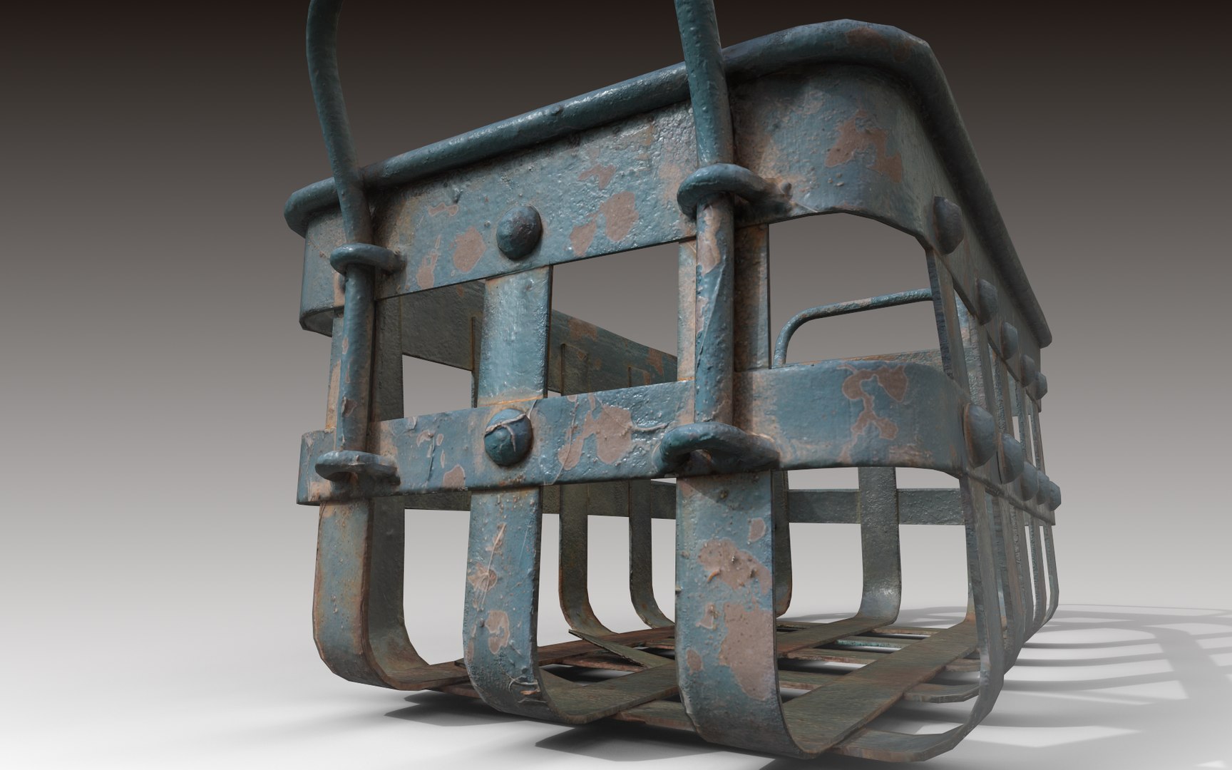 3D Scan Rusted Metal Basket Model - TurboSquid 1560335
