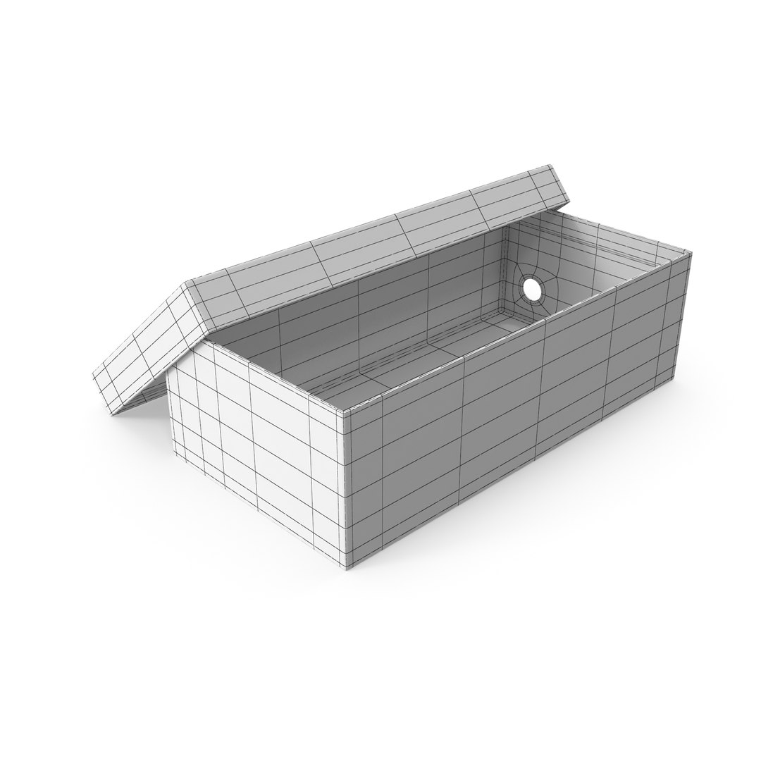 3D Red Shoe Box Model - TurboSquid 2054156