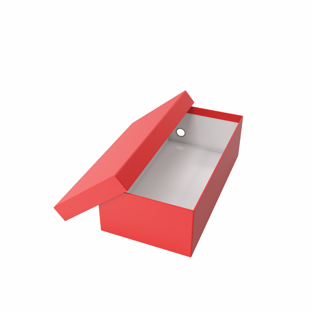 3D Red Shoe Box Model - TurboSquid 2054156
