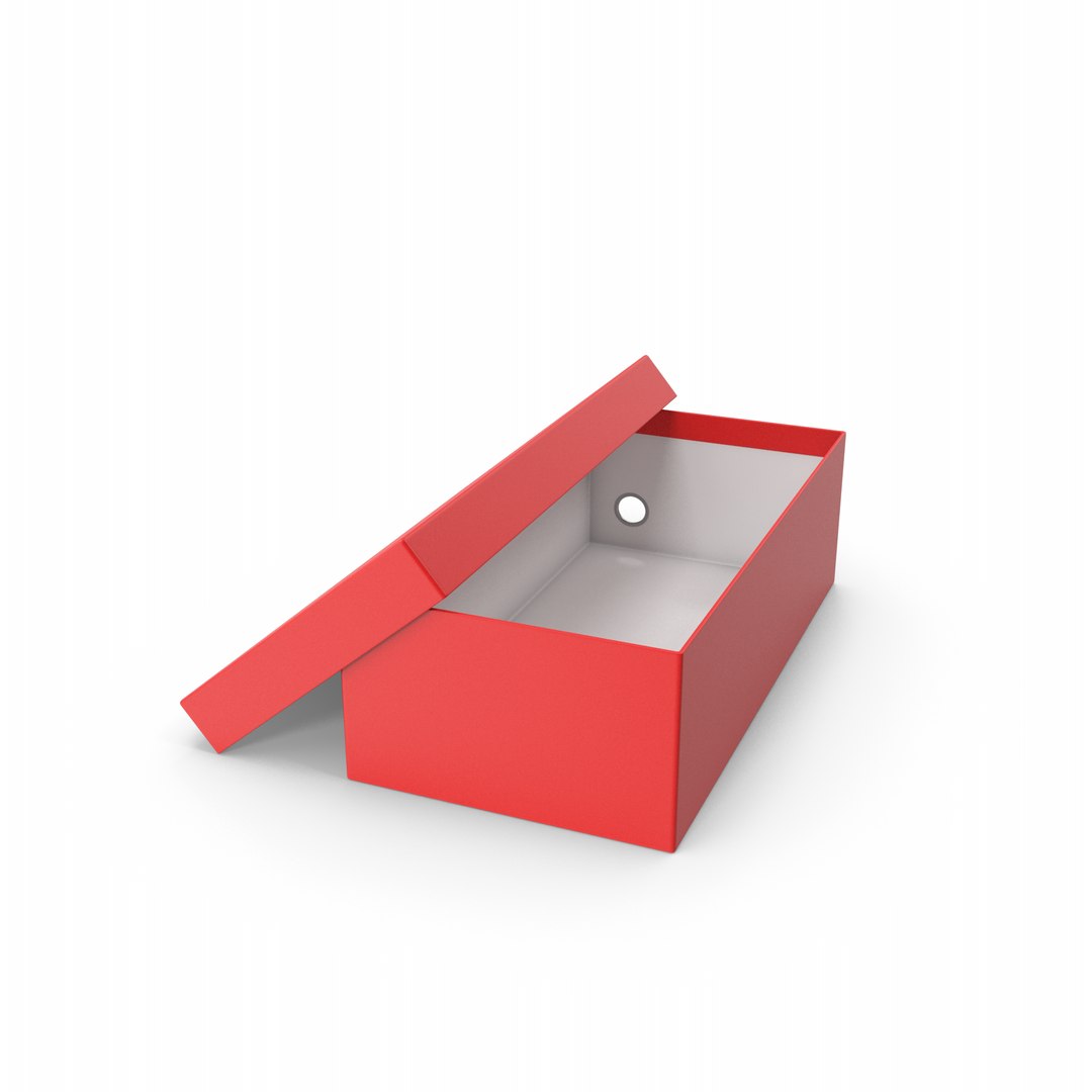 3D Red Shoe Box Model - TurboSquid 2054156
