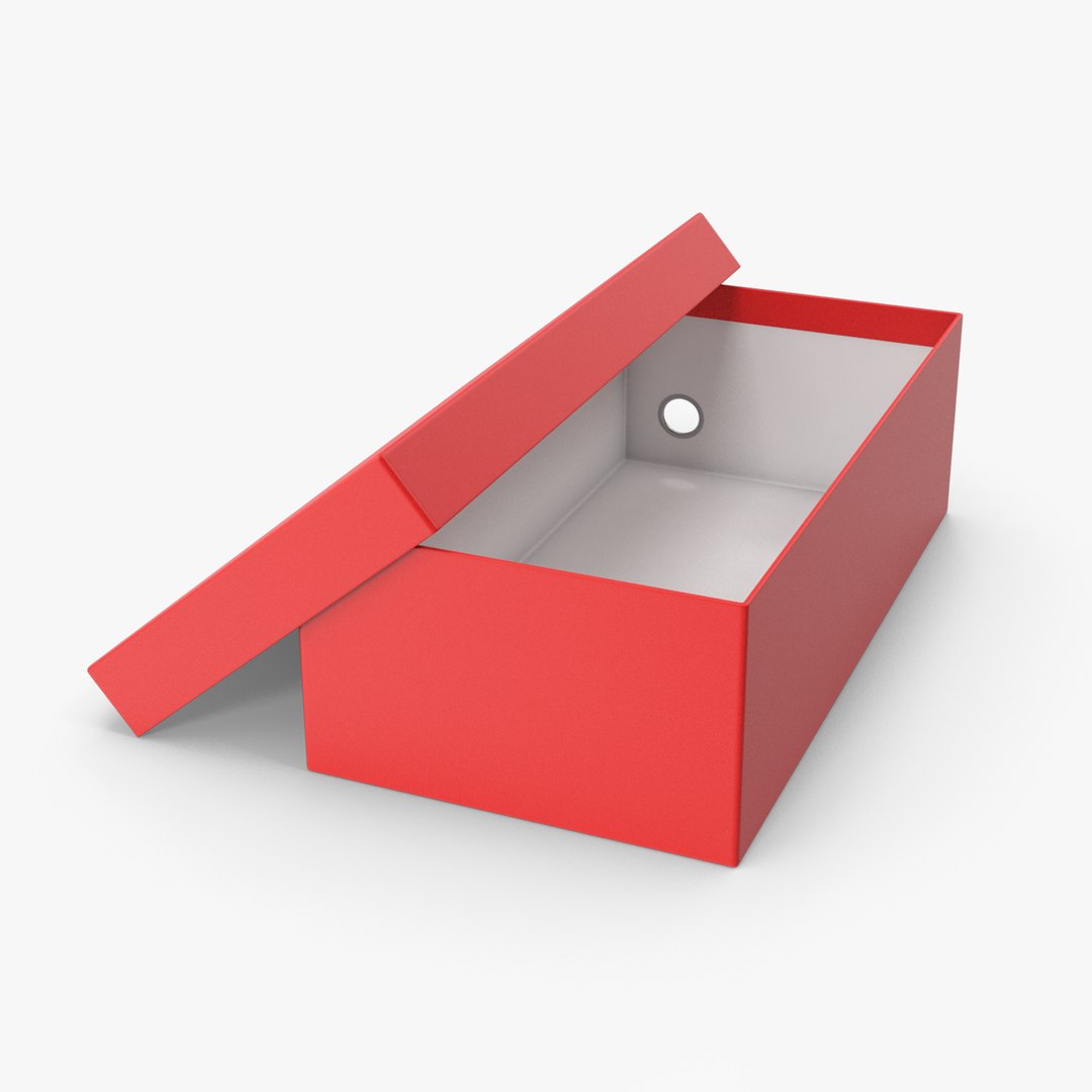 3D Red Shoe Box model - TurboSquid 2054156
