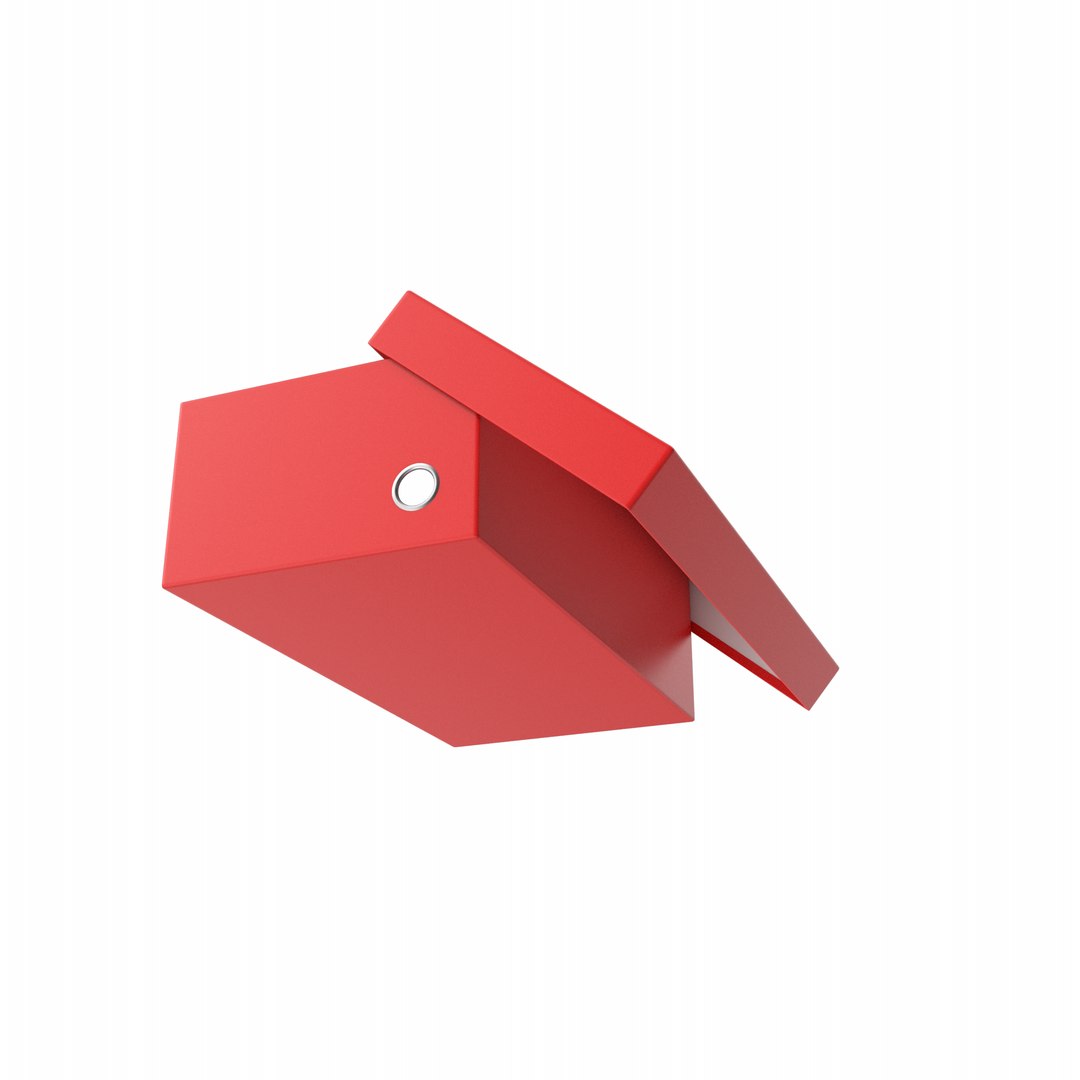 3D Red Shoe Box Model - TurboSquid 2054156
