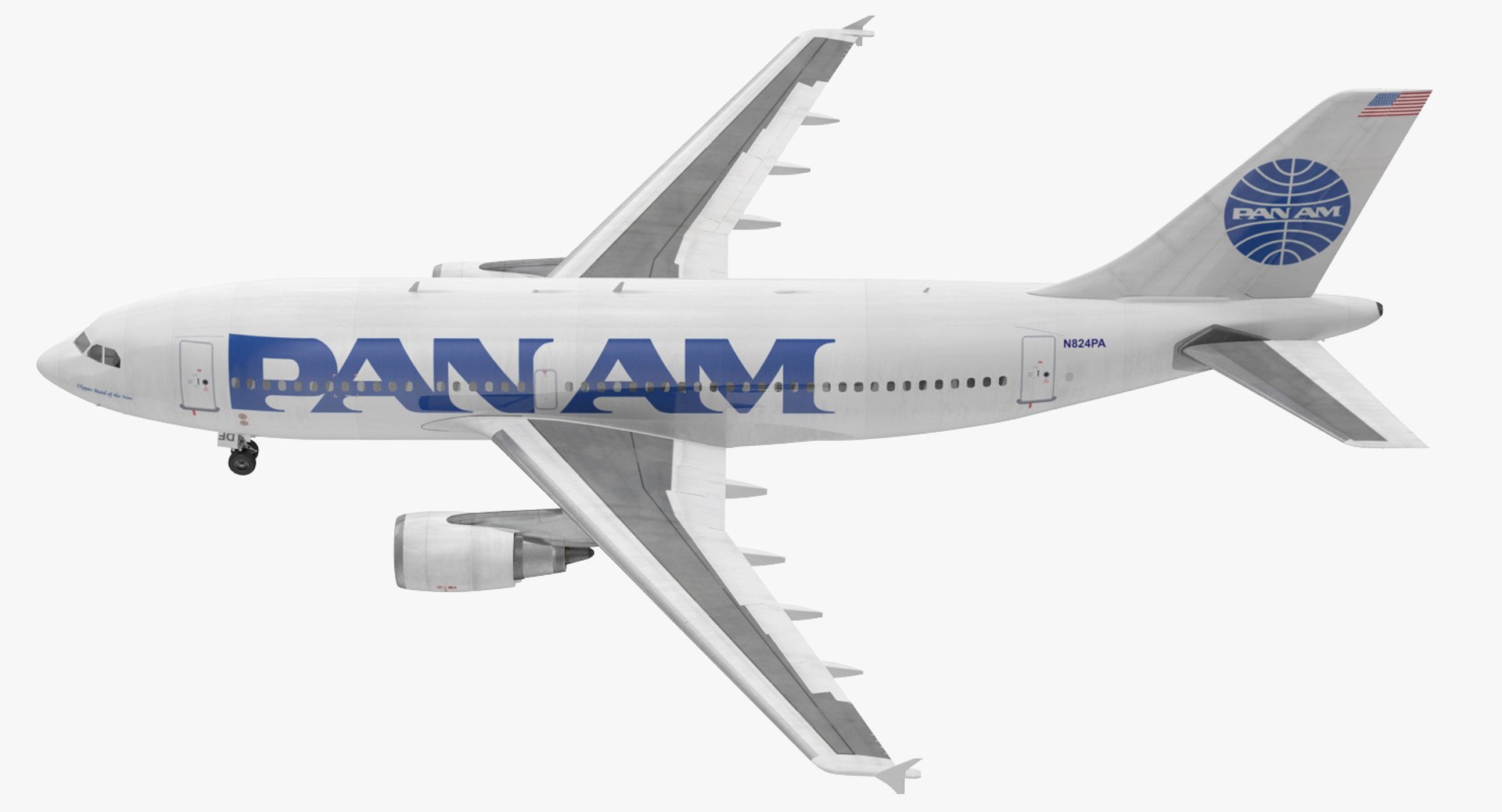 3d Model Airbus A310-300 Pan American