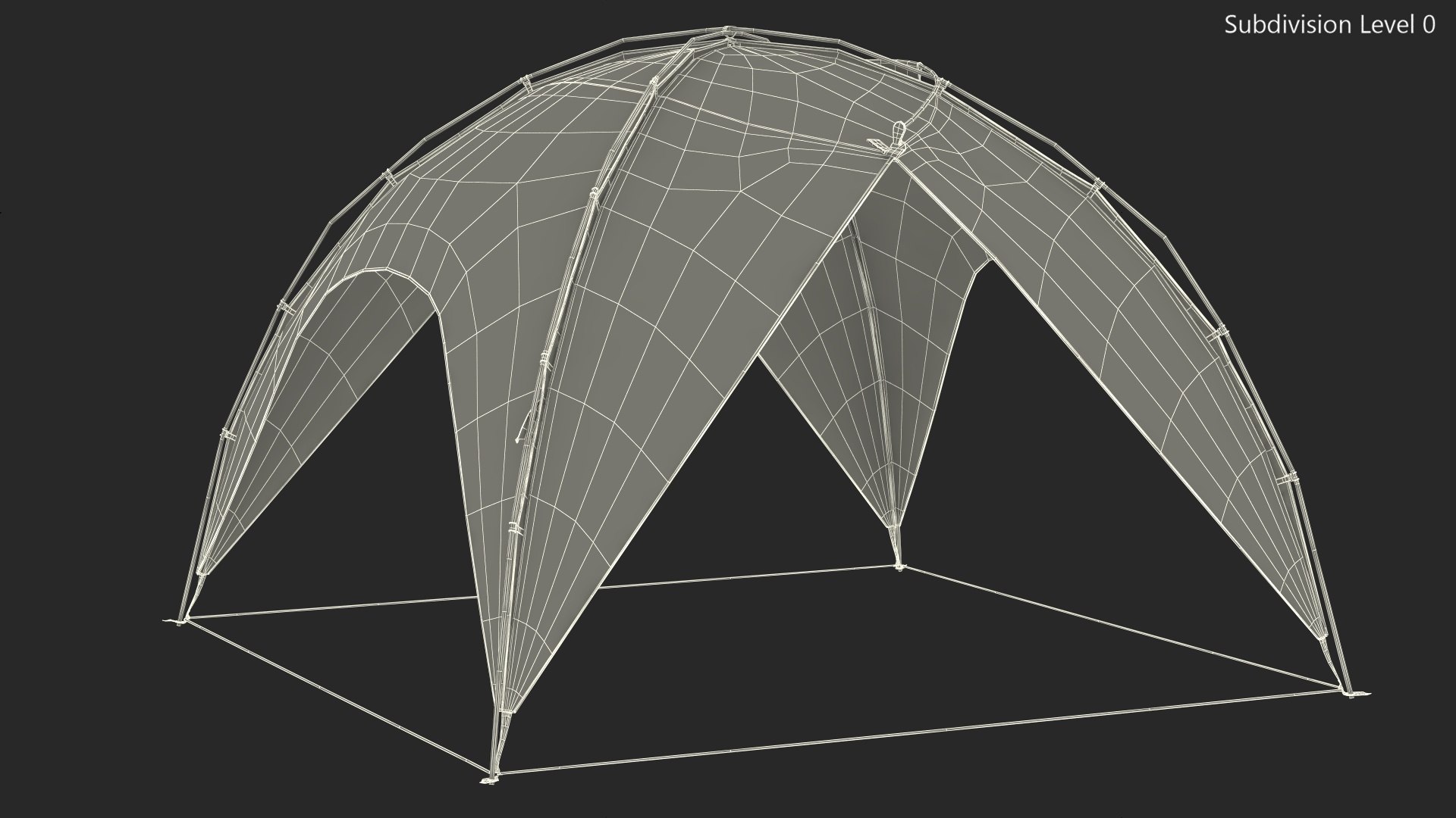 Outdoor Sun Shelter Tent 3D Model - TurboSquid 2059860