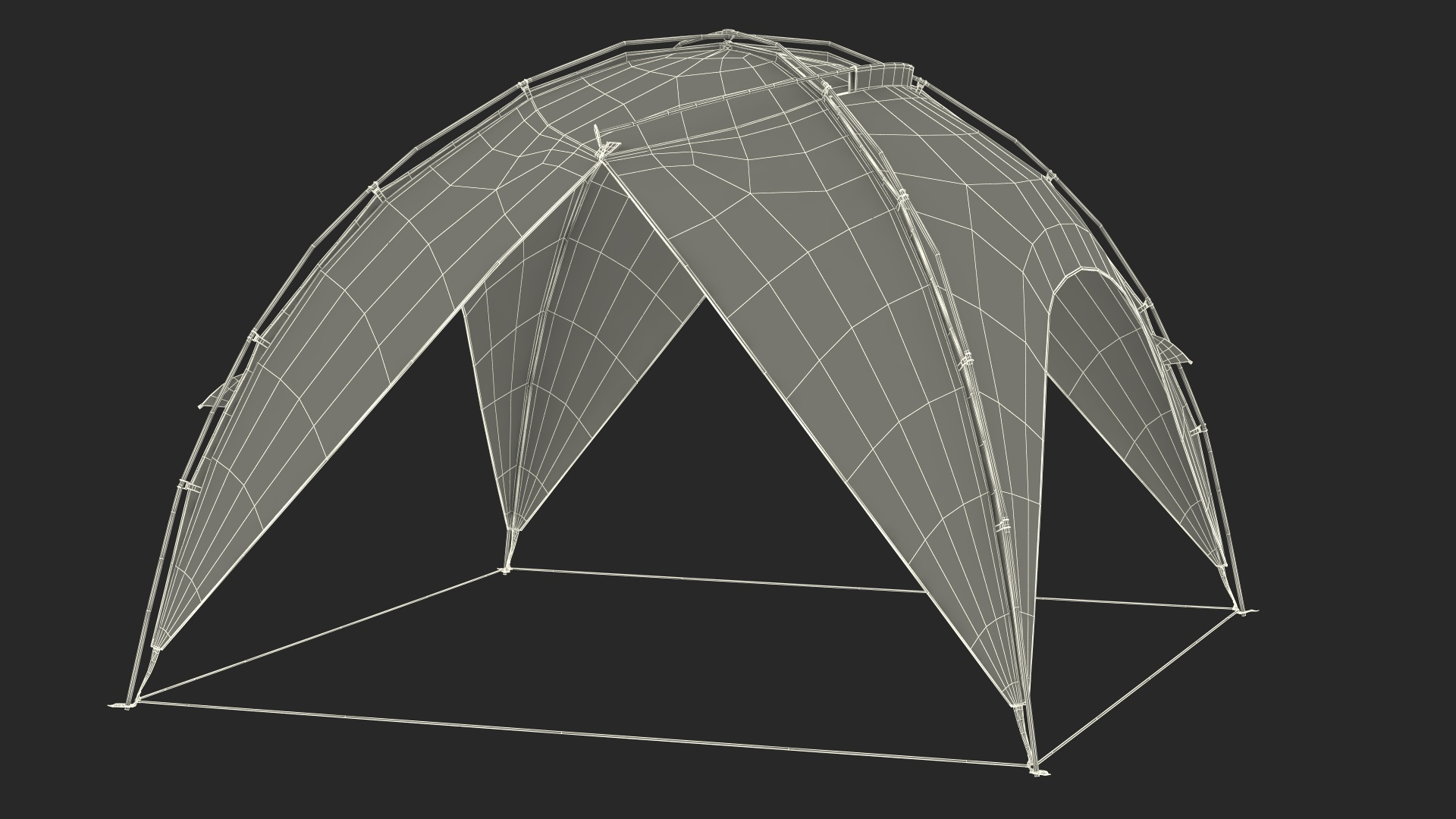 Outdoor Sun Shelter Tent 3D Model - TurboSquid 2059860