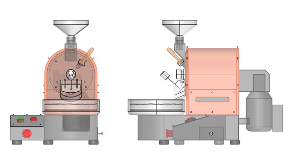 3D coffee roaster - TurboSquid 1584114