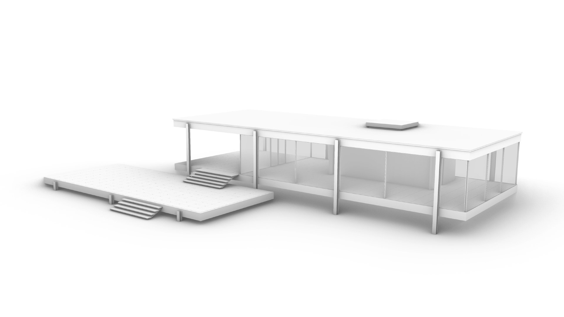 FARNSWORTH HOUSE 3D Model - TurboSquid 2114358