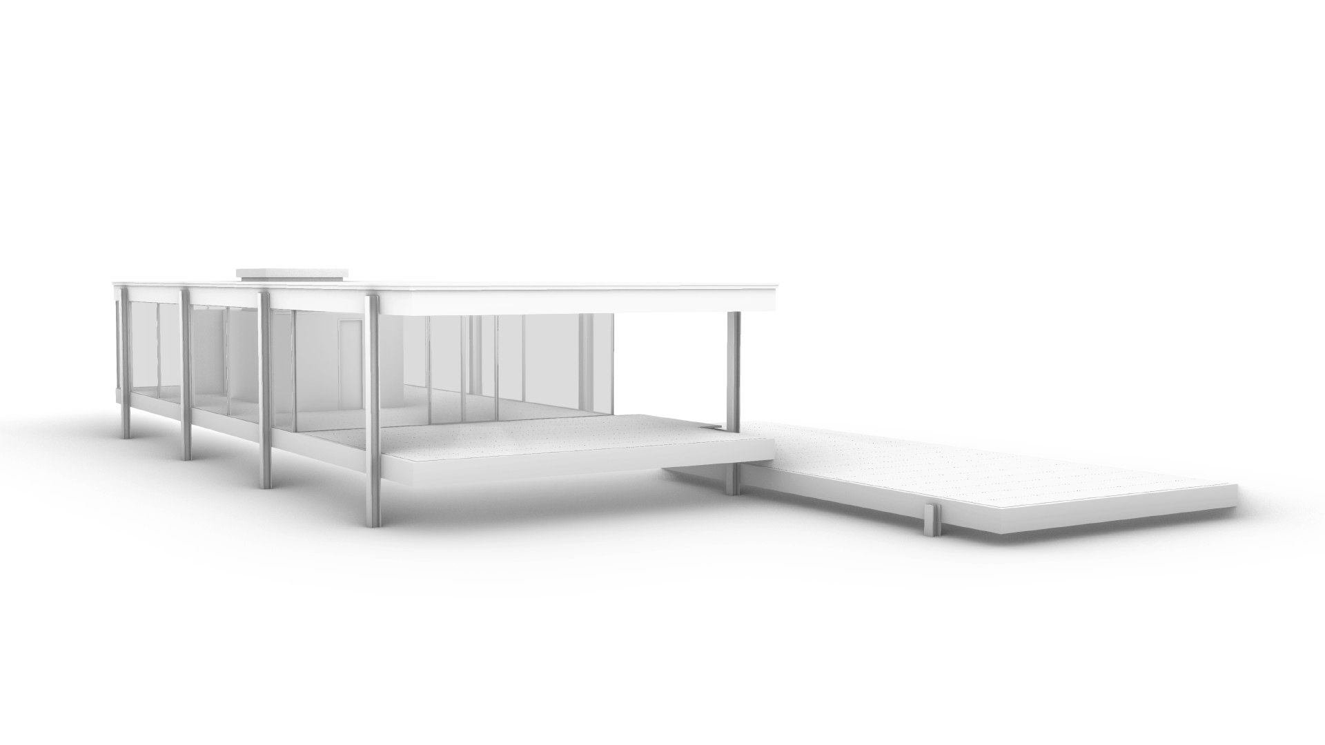 FARNSWORTH HOUSE 3D Model - TurboSquid 2114358