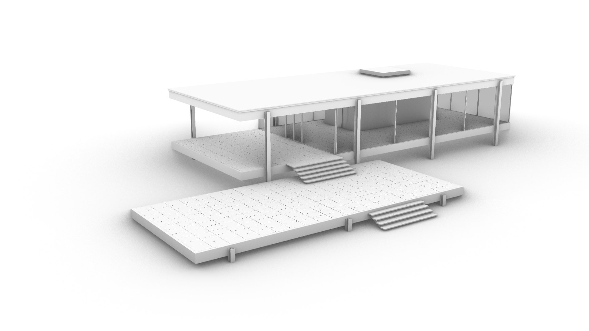 FARNSWORTH HOUSE 3D model - TurboSquid 2114358