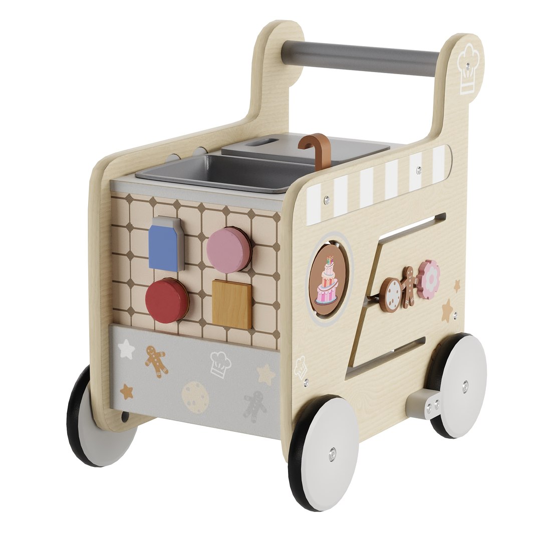 Baby Walker Set Push And Pull 3D Model - TurboSquid 2211328