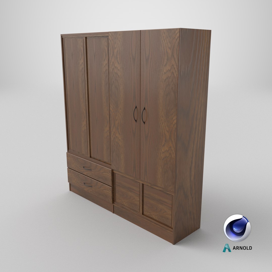 Wardrobe N27 3D Model - TurboSquid 2507403