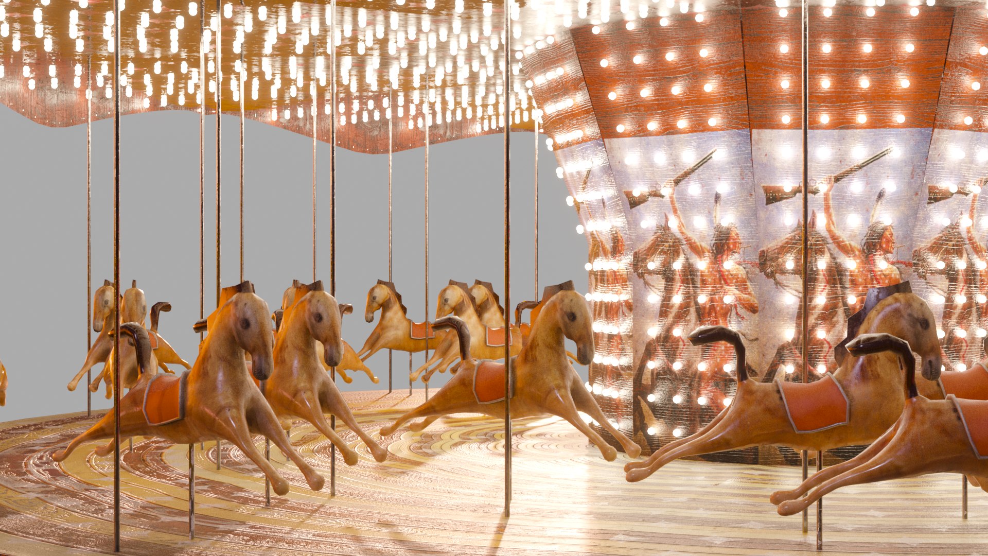3D Carousel - TurboSquid 2178114