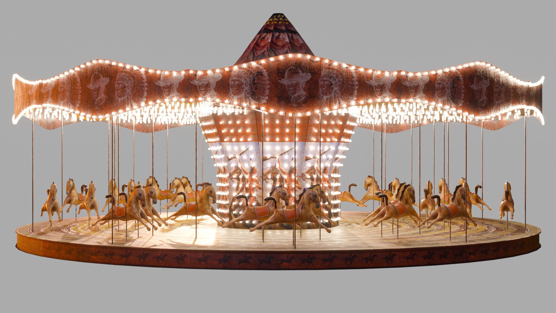 3D Carousel - TurboSquid 2178114
