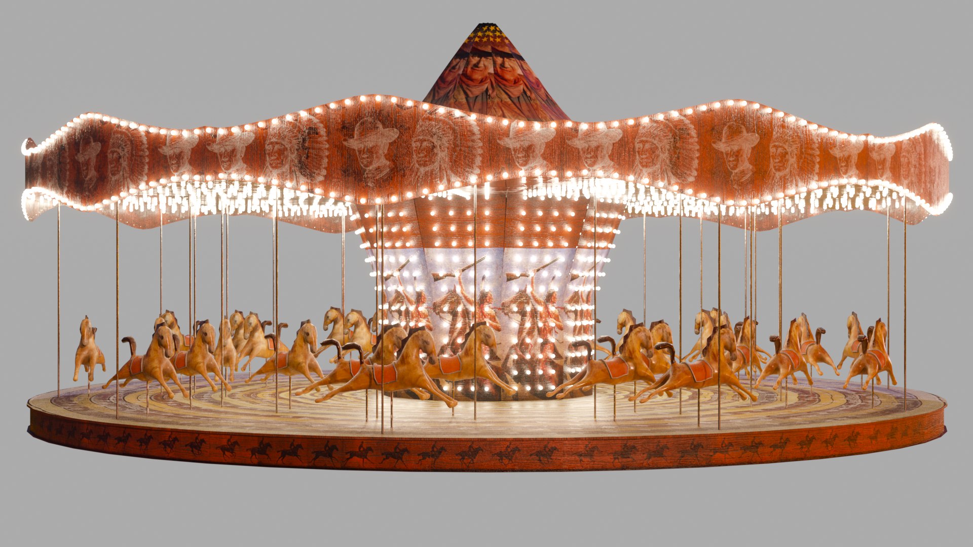 3D Carousel - TurboSquid 2178114
