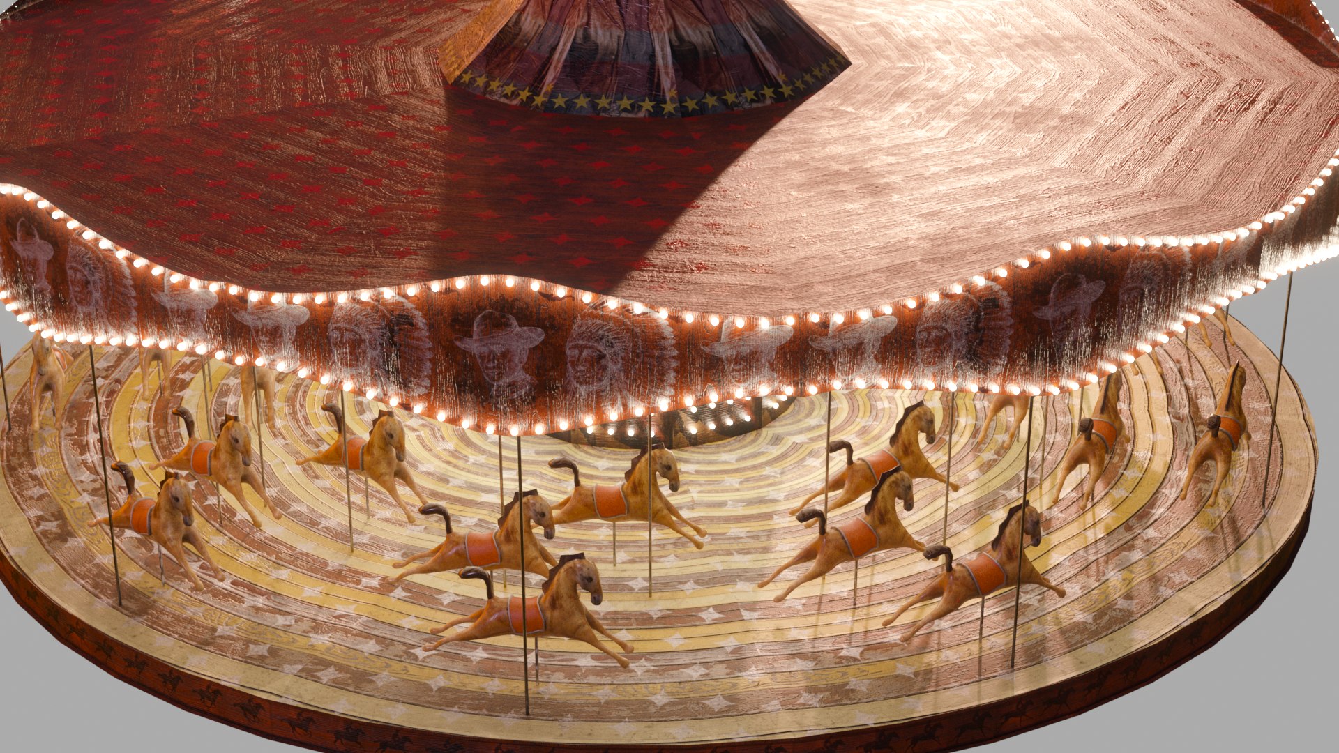 3D Carousel - TurboSquid 2178114