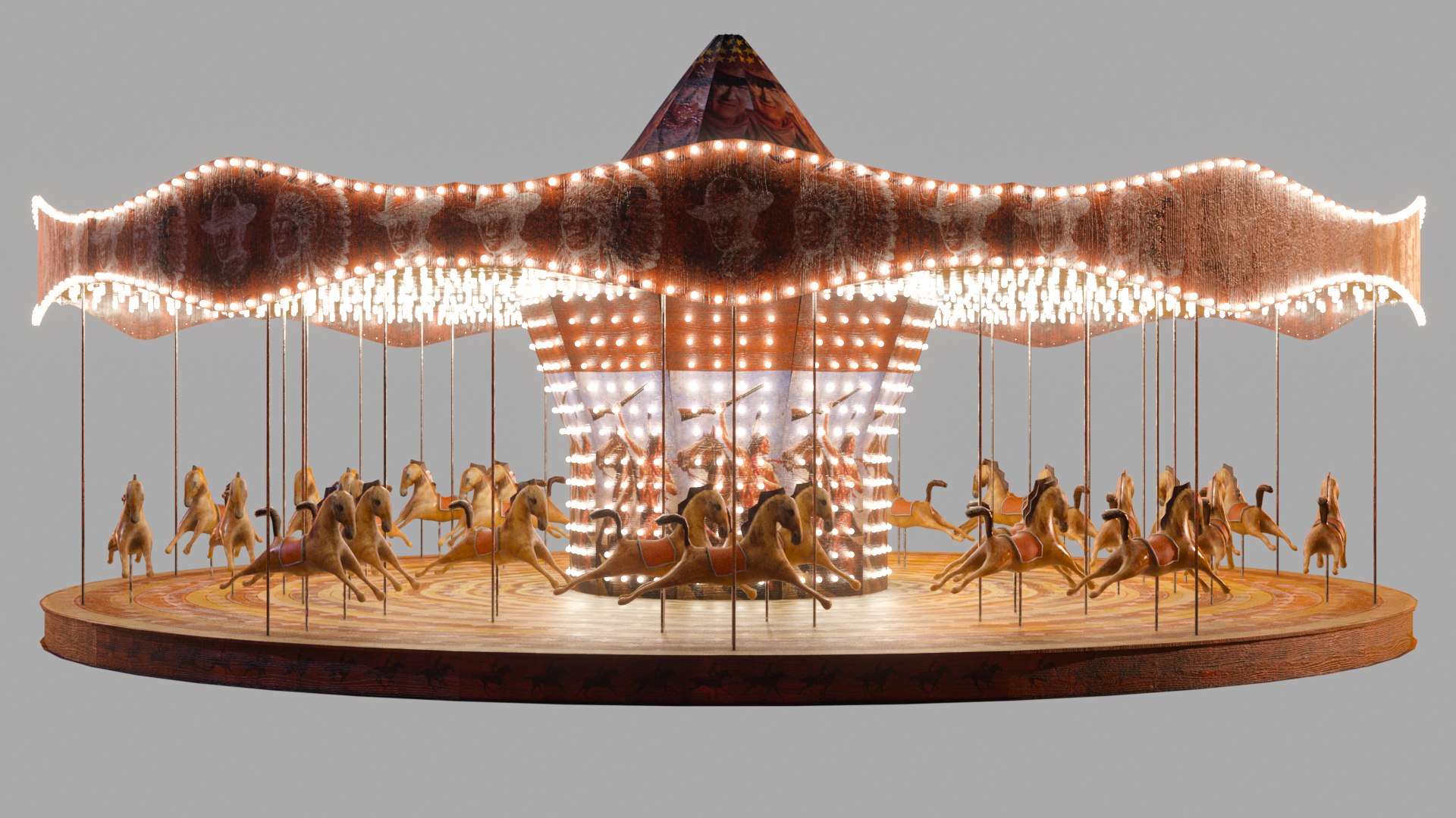 3D Carousel - TurboSquid 2178114