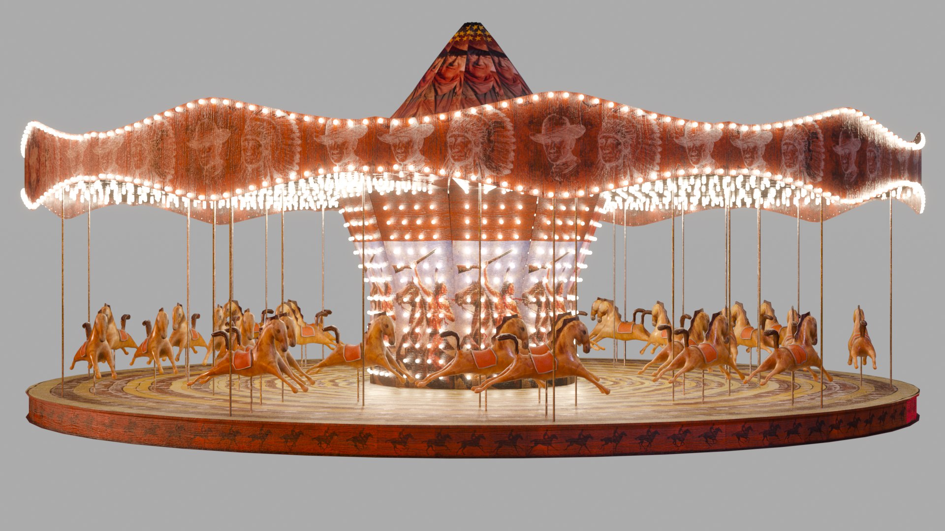 3D Carousel - TurboSquid 2178114