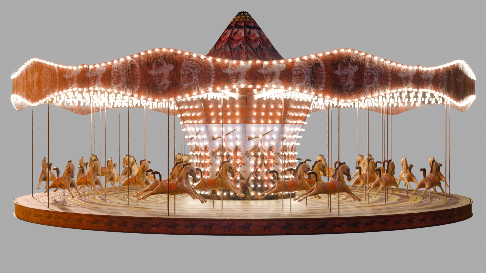 3D Carousel - TurboSquid 2178114