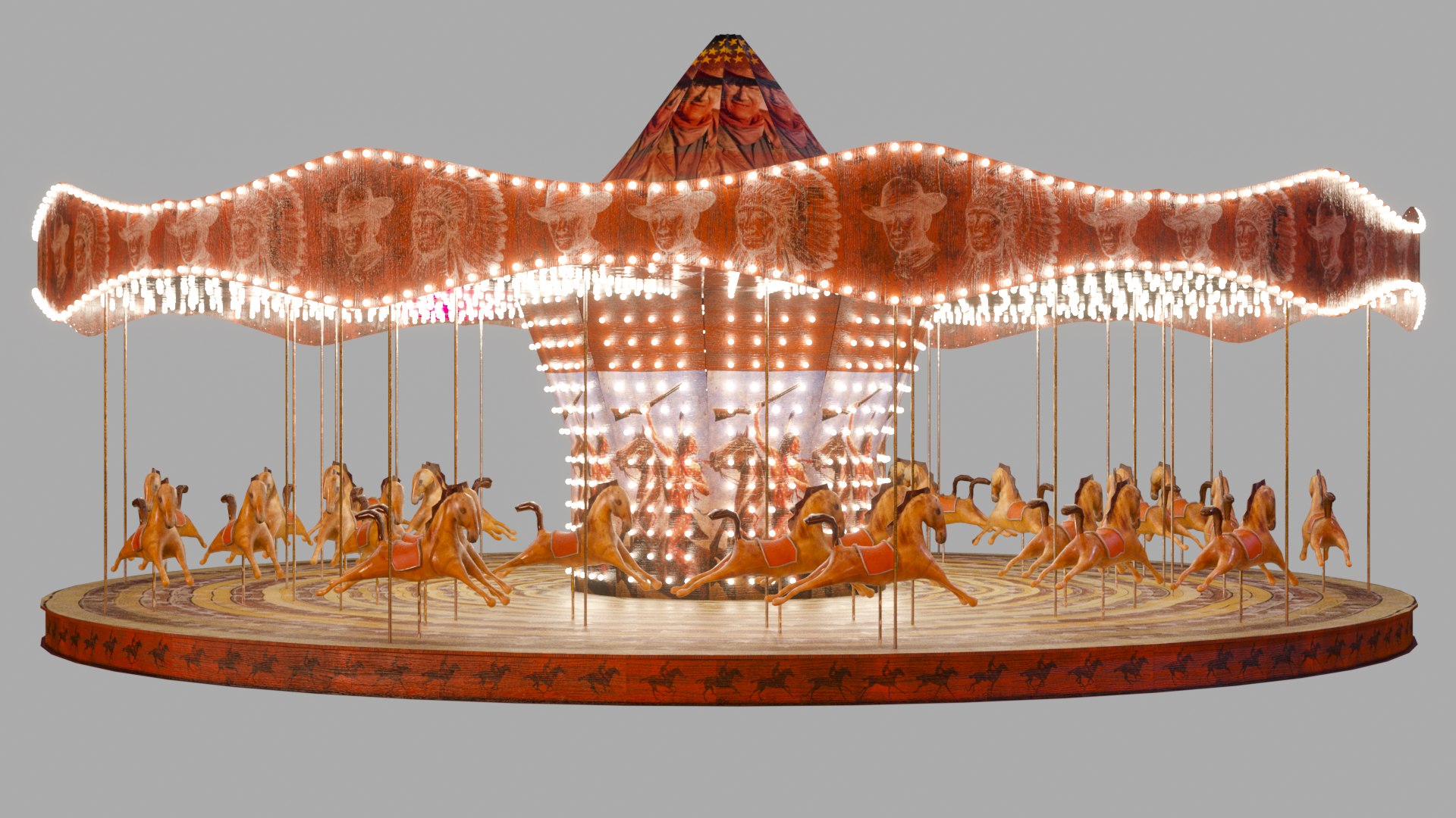 3D Carousel - TurboSquid 2178114