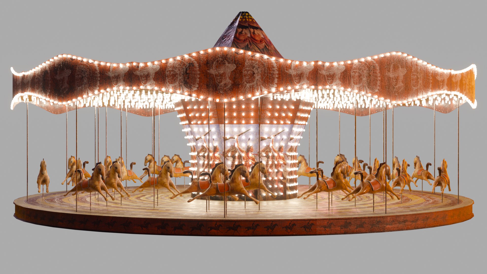 3D Carousel - TurboSquid 2178114