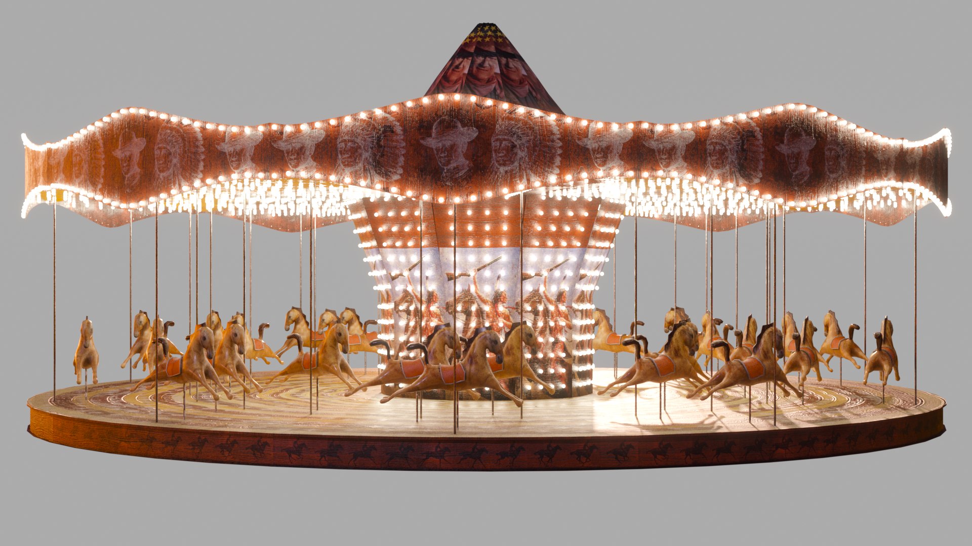 3D Carousel - TurboSquid 2178114