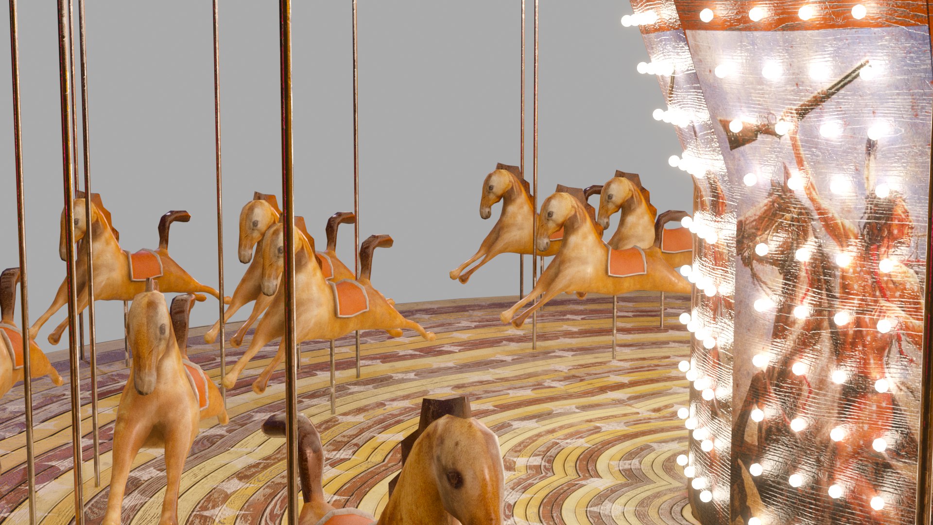 3D Carousel - TurboSquid 2178114