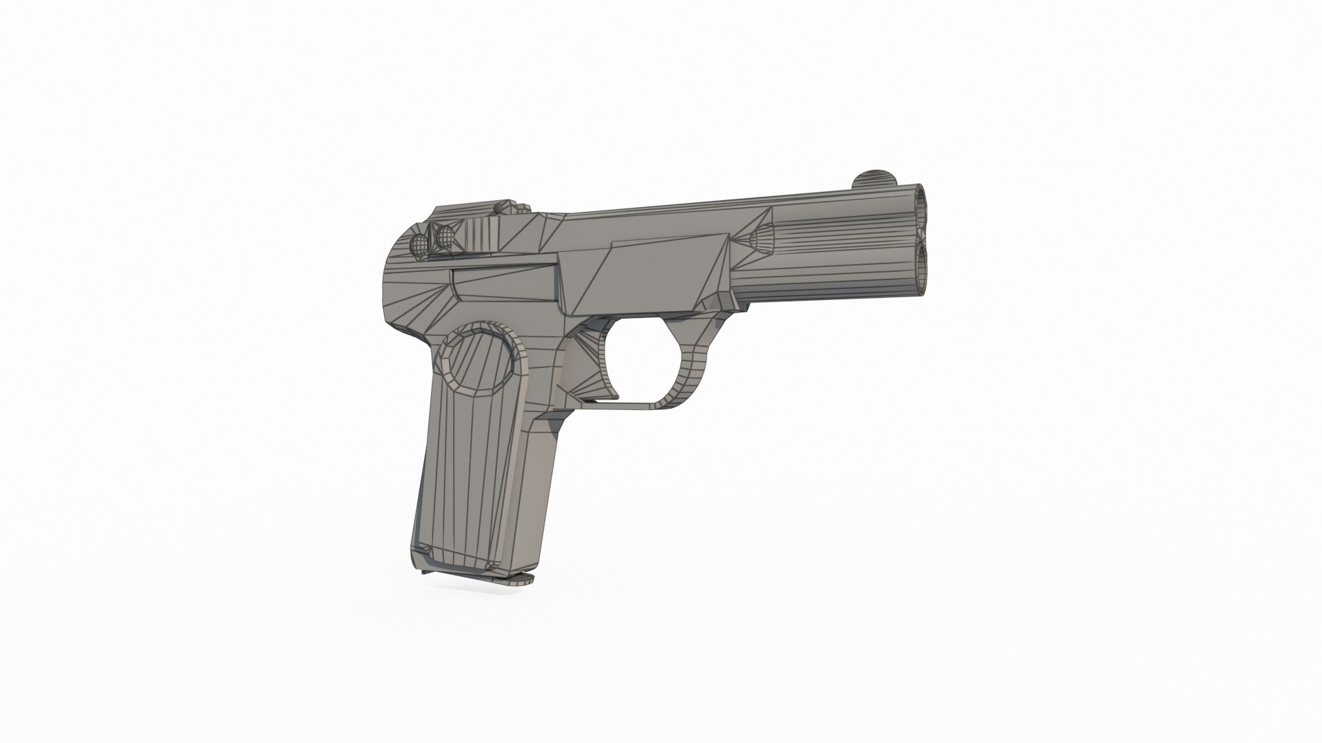 Browning Pistol 3D Model - TurboSquid 2187968