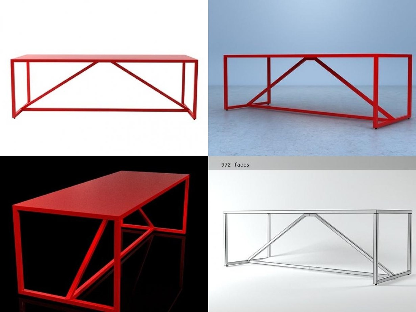 3D model strut table - TurboSquid 1184904